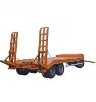 China Hydraulic Ramp System Low Bed Draw Bar Full Trailer for Sale for sale