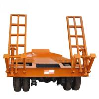 China Hydraulic Ramp System Low Bed Draw Bar Full Trailer for Sale for sale
