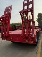 China CIMC Sturdy Steel 3/4/5/6 Axles For Heavy Duty Transportation Lowbed Semi Trailers for sale