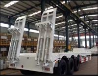 China CIMC Quad Axle To Carry Excavator Wheel Loader Construction Machinery Equipment Lowbed Semi Trailer for sale