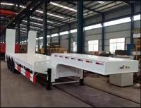 China CIMC Quad Axle To Carry Excavator Wheel Loader Construction Machinery Equipment Lowbed Semi Trailer for sale