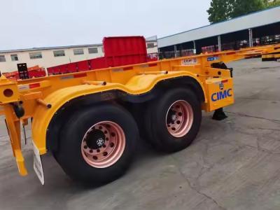 China CIMC 2/3 Axles 20-40-45ft Extendable Slider Skeleton Container Chassis Semi-trailer for sale