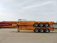 China CIMC 2/3 Axles 20-40-45ft Extendable Slider Skeleton Container Chassis Semi-trailer for sale