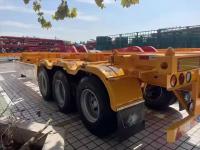 China Steel Iron 20ft 40ft 50ft 53ft 2 3 4 5 Axles Frame Shipping Container Chassis Skeleton Semi Trailer for sale