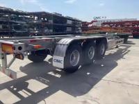 China Steel Iron 20ft 40ft 50ft 53ft 2 3 4 5 Axles Frame Shipping Container Chassis Skeleton Semi Trailer for sale