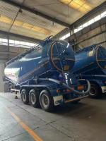 China V Type 3 Axis 60 Cubic Meters Made Of Steel With A Max Payload Of 60t Cement Semi Trailer for sale