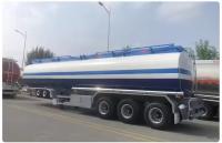 China 3 Axle 40000l Carbon Steel Transport Liquid Or Gaseous Chemical Product Heavy Duty Fuel Tanker Trailer for sale