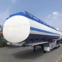 China 3 Axle 40000l Carbon Steel Transport Liquid Or Gaseous Chemical Product Heavy Duty Fuel Tanker Trailer for sale