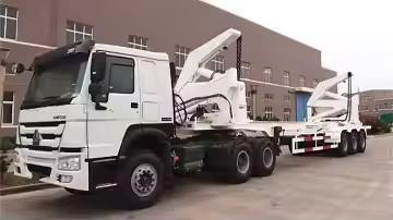 China CIMC High Strength Steel 3-Axle Container Side Lifter Loader Trailers for sale