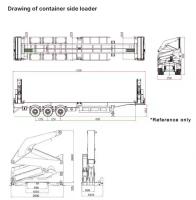 China CIMC High Strength Steel 3-Axle Container Side Lifter Loader Trailers for sale