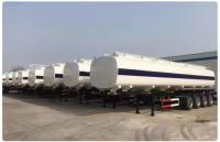 China 4 Axles 54000liters 6 Compartments Carbon Steel For Liquid Chemical Petroleum Food Processing Oil Fuel Tank Trailer for sale