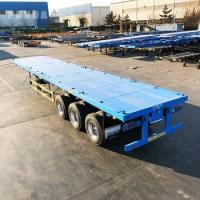 China Heavy-Duty Fatbed Semi Trailer For Sale In Africa: Designed For Stable And Efficient Transportation Of Oversized Loads for sale