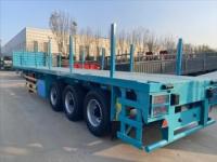 China Heavy-Duty Fatbed Semi Trailer For Sale In Africa: Designed For Stable And Efficient Transportation Of Oversized Loads for sale