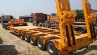 China Customizable Steel Three- And Four-Axis CIMC Lowbed Semi-Trailer Truck Trailers for sale