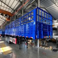 China High-Performance Fence Semi Trailer For Secure Transport Of Livestock Animals And Heavy Load for sale