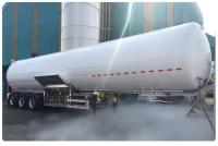 China 3 Axle 13150*2500*4100mm With Vacuum Insulation 26CBM 2 Pressure Gauges LNG Tank Semi Trailer for sale