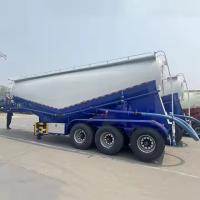 China Carbon Steel 3 Axles 10800*2500*3700mm 40cbm Capacity 40cbm Carry Bulk Cement Ash Powder Tank for sale