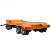 China Hydraulic Ramp System Low Bed Draw Bar Full Trailer for Sale for sale