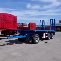 China Hydraulic Ramp System Low Bed Draw Bar Full Trailer for Sale for sale