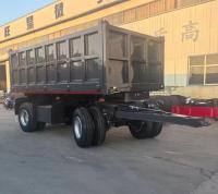 China CIMC Customized 2 Axle Hot Sale 20FT  With Drawbar Fence Stake Side Wall Full Semi Trailer Tractor for sale