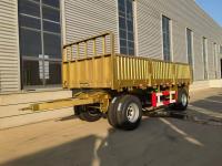 China CIMC Customized 2 Axle Hot Sale 20FT  With Drawbar Fence Stake Side Wall Full Semi Trailer Tractor for sale