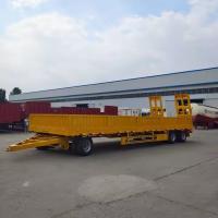 China CIMC 20/40FT 3 Axle 30-60Tons With Ladder Side Fence Wall Full Cargo Trailer for sale
