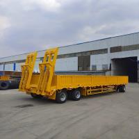 China CIMC 20/40FT 3 Axle 30-60Tons With Ladder Side Fence Wall Full Cargo Trailer for sale