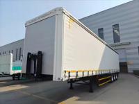China Covered Water Resistant Plywood 8mm Thickness Payload Capacity 38600kg Volume 110cmbs Tarpaulin Truck for sale