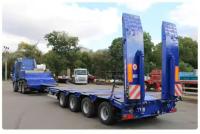 China Heavy Duty Payload 200 T Transport Oversize Cargo 4 Axle Extendable Low Bed Trailer for sale