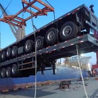 China Heavy-Duty Fatbed Semi Trailer  For Stable And Efficient Transportation Of Oversized Loads for sale