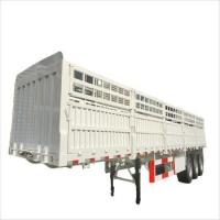 China High-Performance Fence Semi Trailer For Secure Transport Of Livestock Animals And Heavy Load for sale