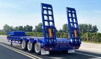 China Customizable Steel Three- And Four-Axis CIMC Lowbed Semi-Trailer Truck Trailers for sale