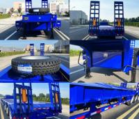 China Customizable Steel Three- And Four-Axis CIMC Lowbed Semi-Trailer Truck Trailers for sale