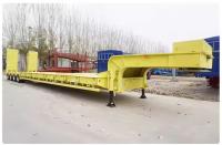 China Heavy Duty 2 Lines 4 Axles 2x40T Rigid Suspension Lowbed Semi Trailer for sale