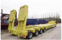 China Heavy Duty 2 Lines 4 Axles 2x40T Rigid Suspension Lowbed Semi Trailer for sale