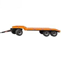 China Hydraulic Ramp System Low Bed Draw Bar Full Trailer for Sale for sale