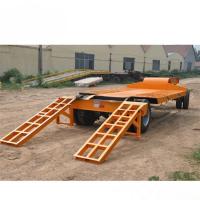 China Hydraulic Ramp System Low Bed Draw Bar Full Trailer for Sale for sale
