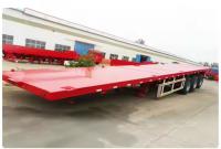 China Customized 3 Axles 60T Carry 20ft\40ft Container Bagged Cement Bulk Cargo Flatbed Trailer for sale