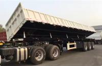 China Mechanical Suspension Payload 70T Side Unloaded Tri-axle Tipper Trailer for sale