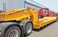 China High Tensile Steel 3 Axles 80 Ton Detachable Gooseneck Lowboy Trailer for sale