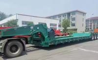 China High Tensile Steel 3 Axles 80 Ton Detachable Gooseneck Lowboy Trailer for sale
