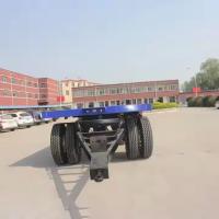 China CIMC 1/ 2 Axle High Tense Steel 6.5-9.5m Length Load Capacity 20-30 Tons Flatbed With Moving Turn Full Truck for sale