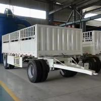 China CIMC 1/ 2 Axle High Tense Steel 6.5-9.5m Length Load Capacity 20-30 Tons Flatbed With Moving Turn Full Truck for sale