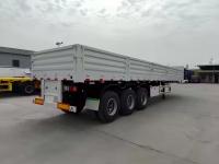 China 3 Axle 13* 2.55m 10pcs 16mm Thick Leaf Spring Guardrail Semi Trailer for sale