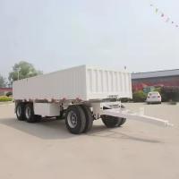 China CIMC 1/ 2 Axle Steel Material Wall Side With Moving Turn Full Tractor Truck For Sale for sale