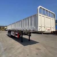 China 40FT 3 Axle Payload 45T Heavy Duty Mechanical Suspension 13pc Leaf Spring Wall Side Semi Truck Trailer for sale