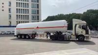 China CIMC S30408 Q345R 3 Axles air Suspension Yosts Landing Leg 50# Traction Pin LNG Tanker Truck for sale