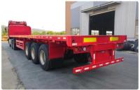 China Heavy-Duty Fatbed Semi Trailer  For Stable And Efficient Transportation Of Oversized Loads for sale