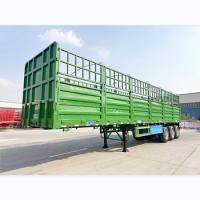 China High-Performance Fence Semi Trailer For Secure Transport Of Livestock Animals And Heavy Load for sale