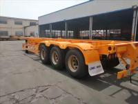 China CIMC High Tensile Steel 70Tons Loading Capacity 20 or 40inch Skeleton Semi Trailer for sale